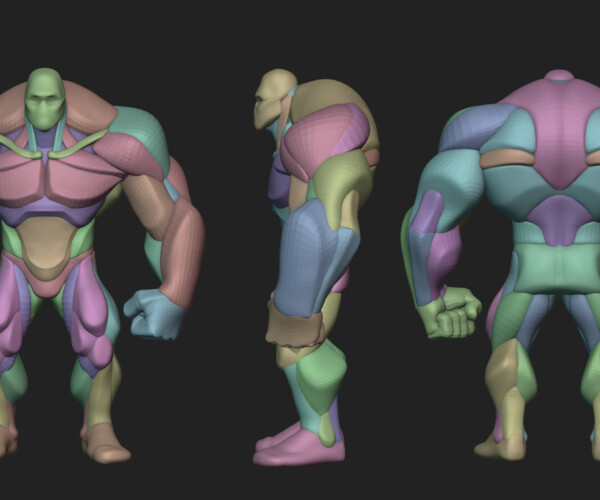 ArtStation - Super Hero Anatomy Blockout V2 | Resources