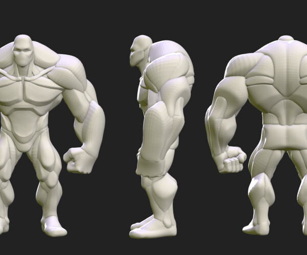 ArtStation - Super Hero Anatomy Blockout V2 | Resources