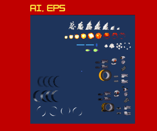 ArtStation - Enemy robot character sprite | Game Assets