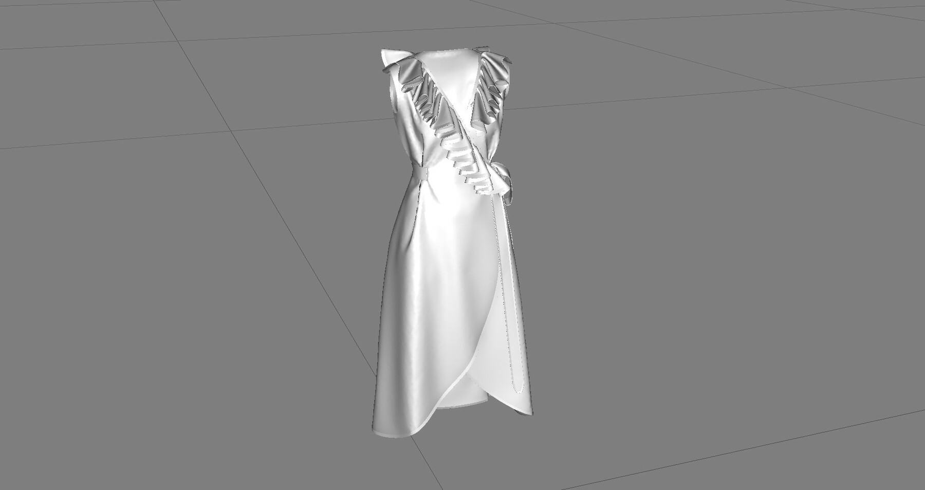 ArtStation - Wrap Dress, Marvelous Designer, Clo3D +fbx, obj | Resources
