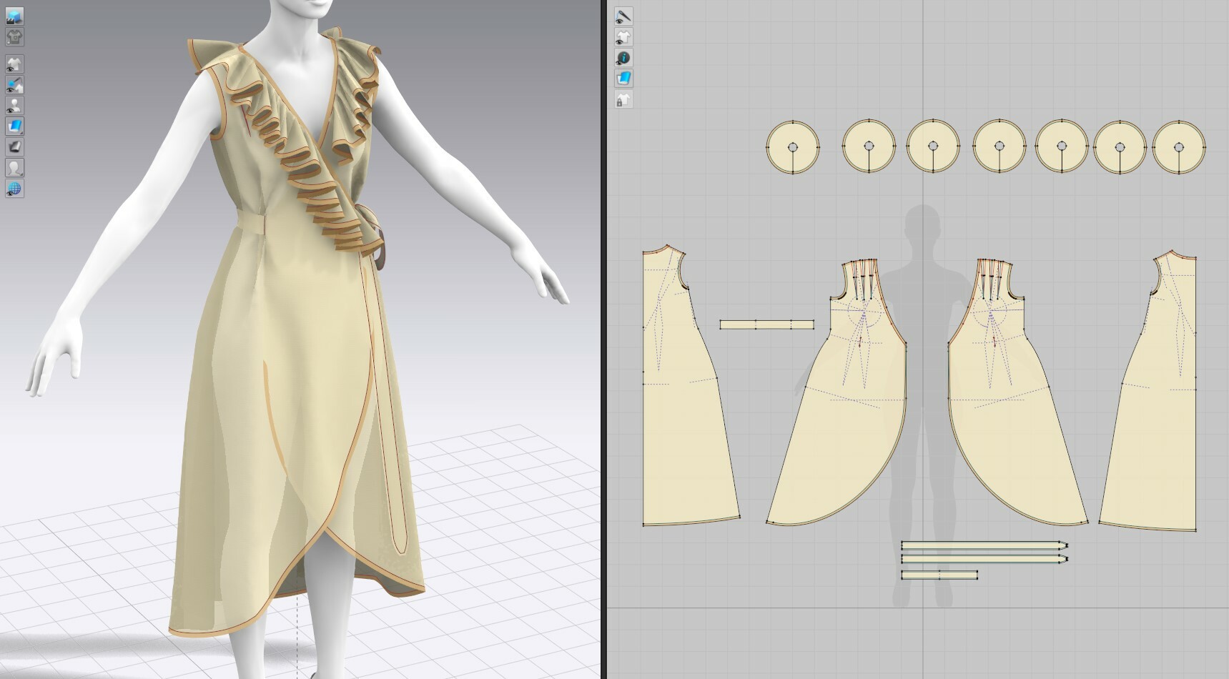 ArtStation - Wrap Dress, Marvelous Designer, Clo3D +fbx, obj | Resources