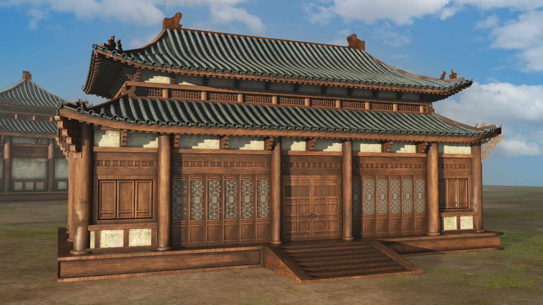 ArtStation - Asian/japanese traditional 3d Building | Game Assets
