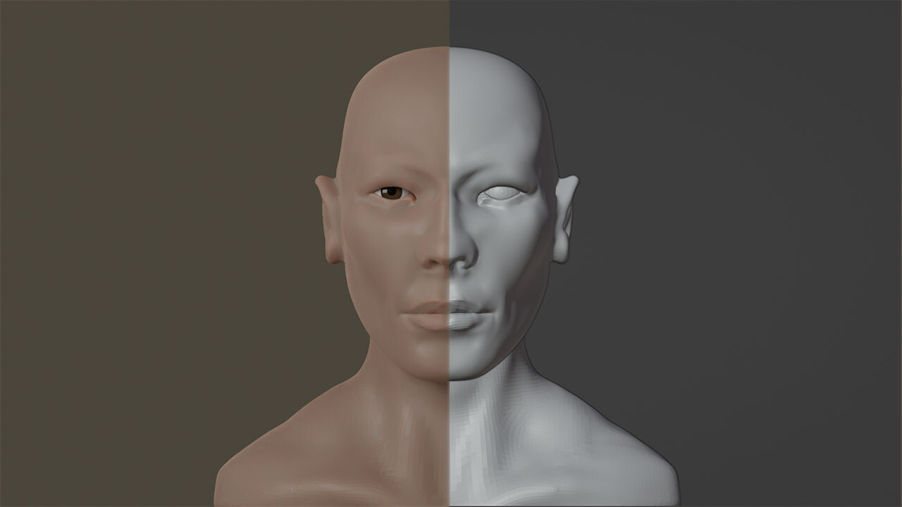 ArtStation - Base Heads - Males - Base Meshes for concept/illustration ...