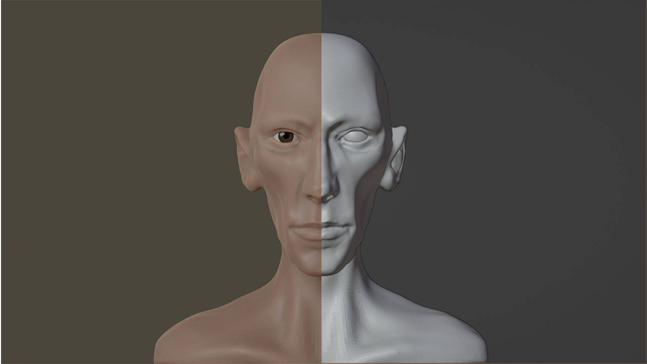 ArtStation - Base Heads - Males - Base Meshes for concept/illustration ...