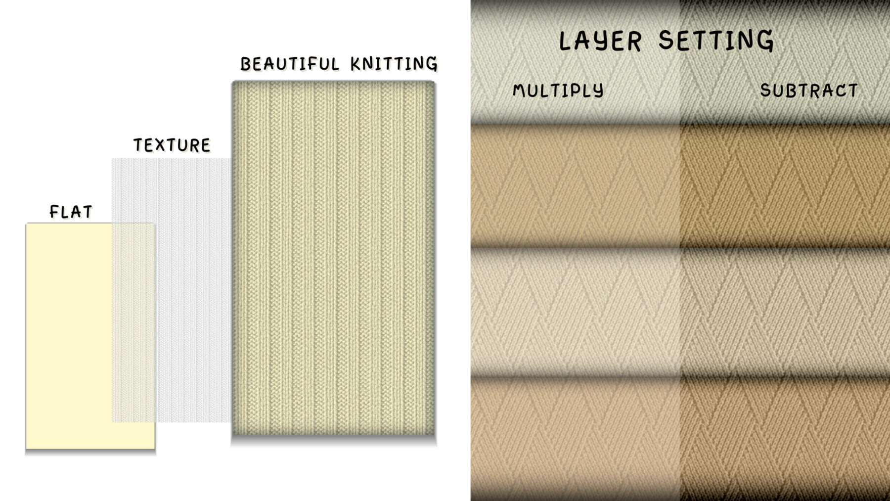 ArtStation - Knitted texture Procreate pattern brushes | ProcreateiBox ...