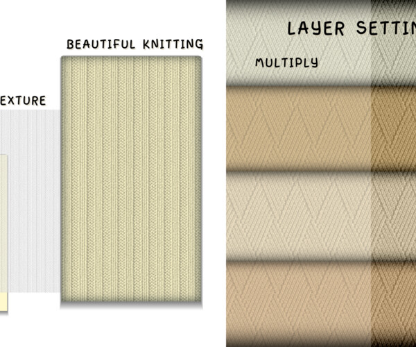 ArtStation - Knitted texture Procreate pattern brushes | ProcreateiBox | Brushes