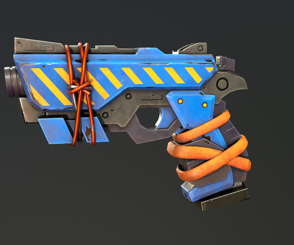 ArtStation - Stylized Hand painted Pistol | Game Assets