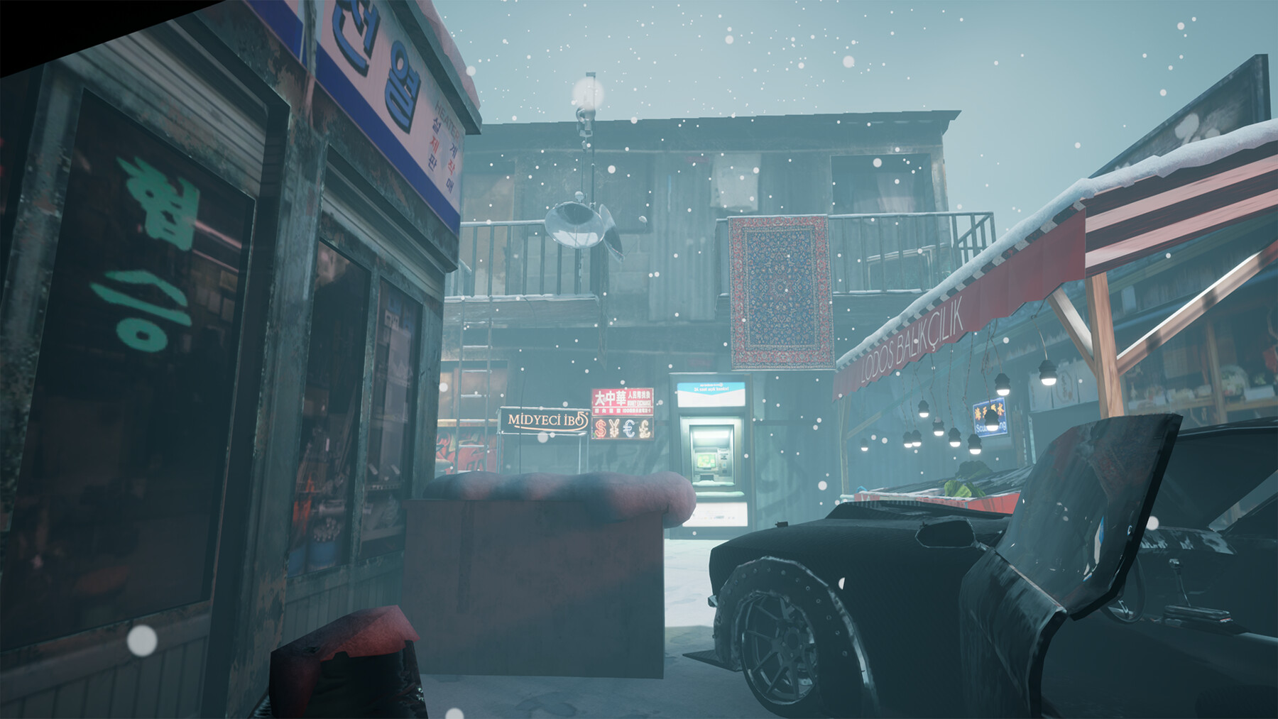 ArtStation - Cyberpunk Ghetto Street UE4 Scene | Game Assets