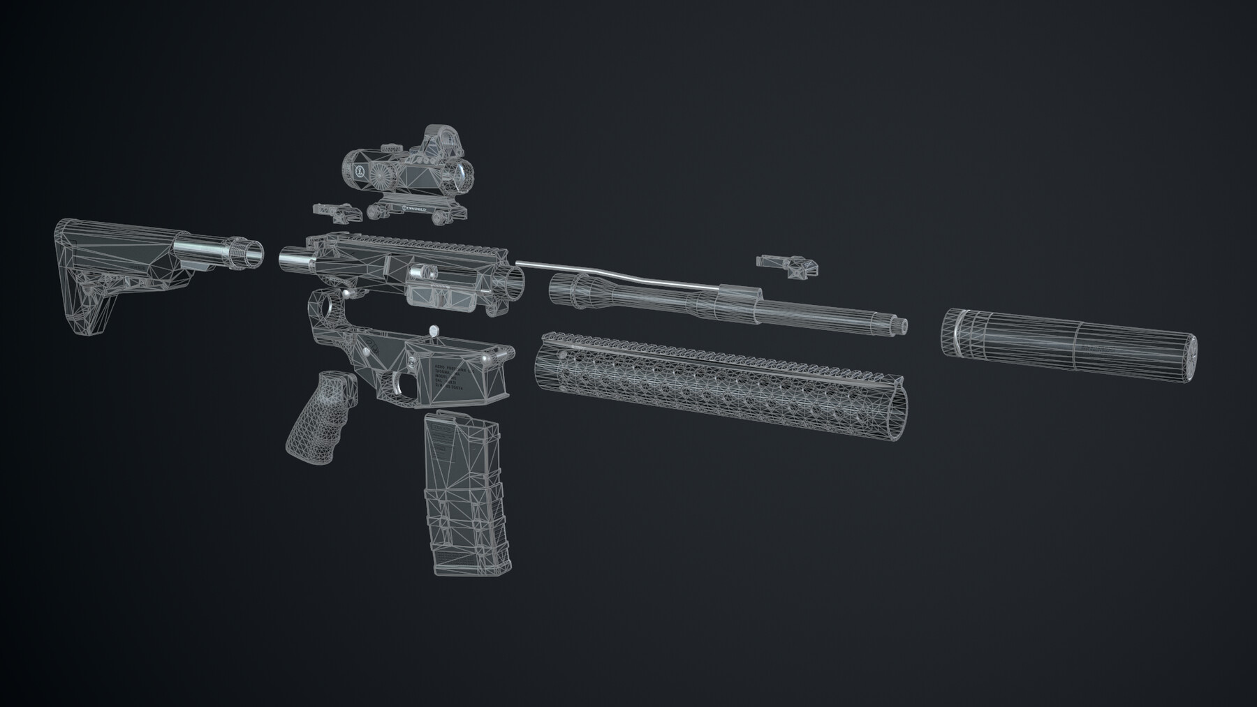 ArtStation - AR-10 Custom-03 | Game Assets