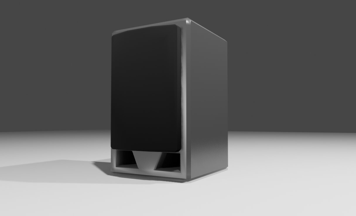 ArtStation - Sound Box - Speaker - Audio - Caixa de Som Low-poly 3D ...