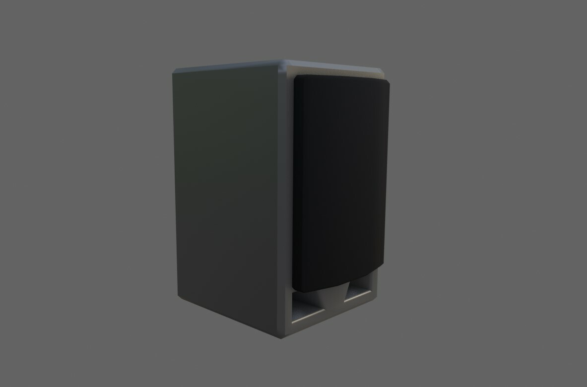 ArtStation - Sound Box - Speaker - Audio - Caixa de Som Low-poly 3D ...