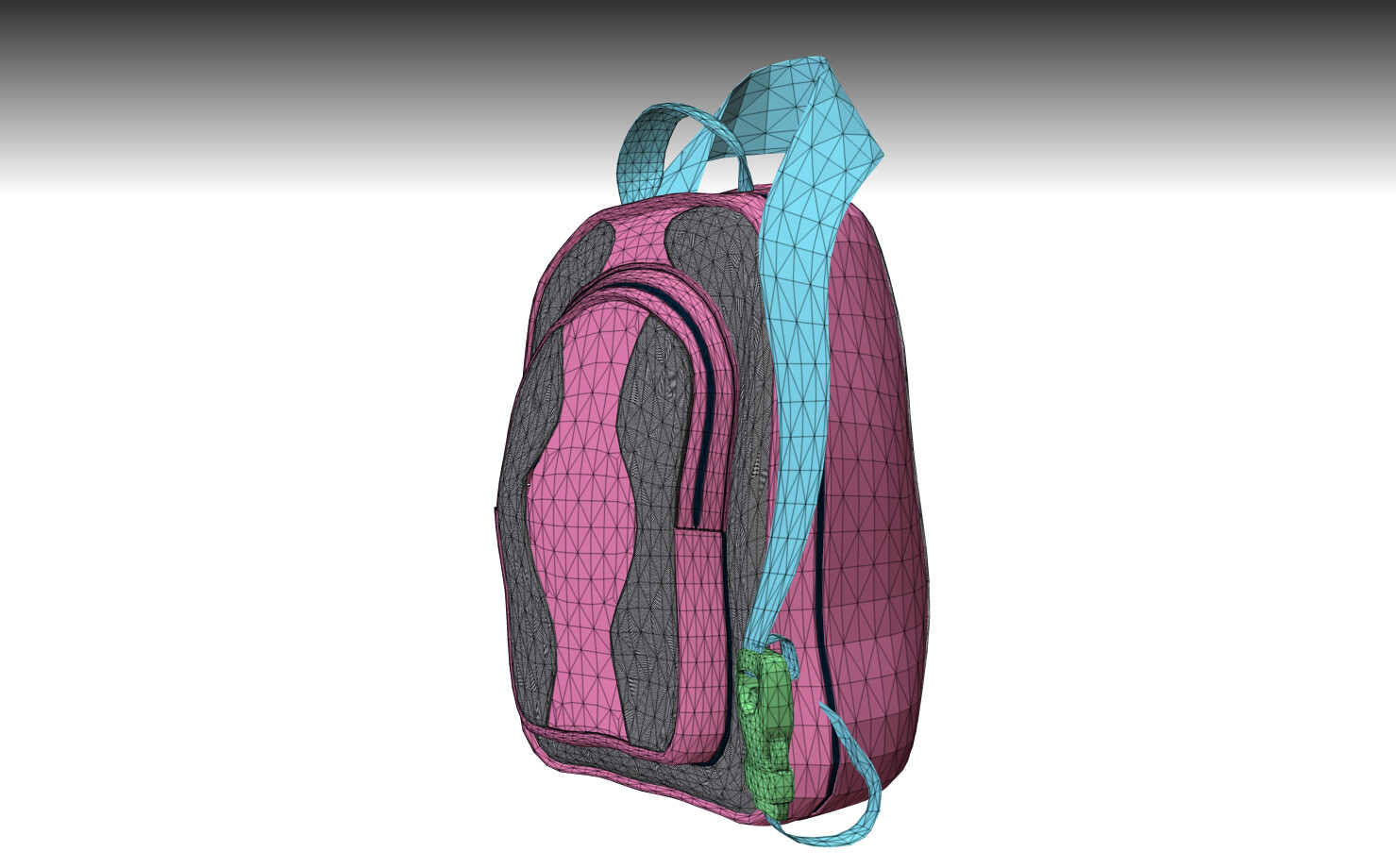 ArtStation - ONE SHOULDER BACKPACK LEATHER low-poly | Game Assets
