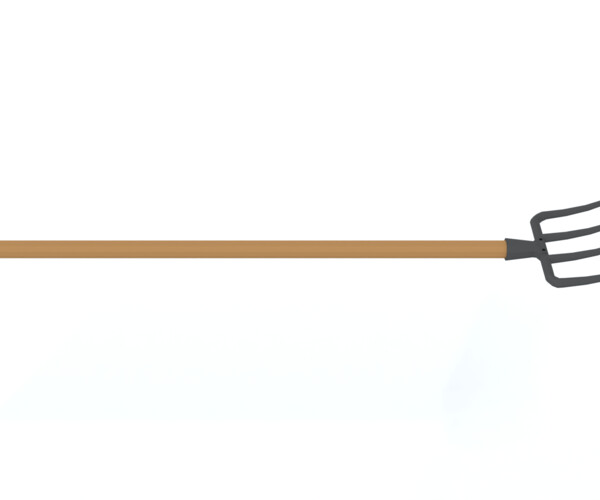 ArtStation - Low Poly Cartoon Pitchfork | Game Assets