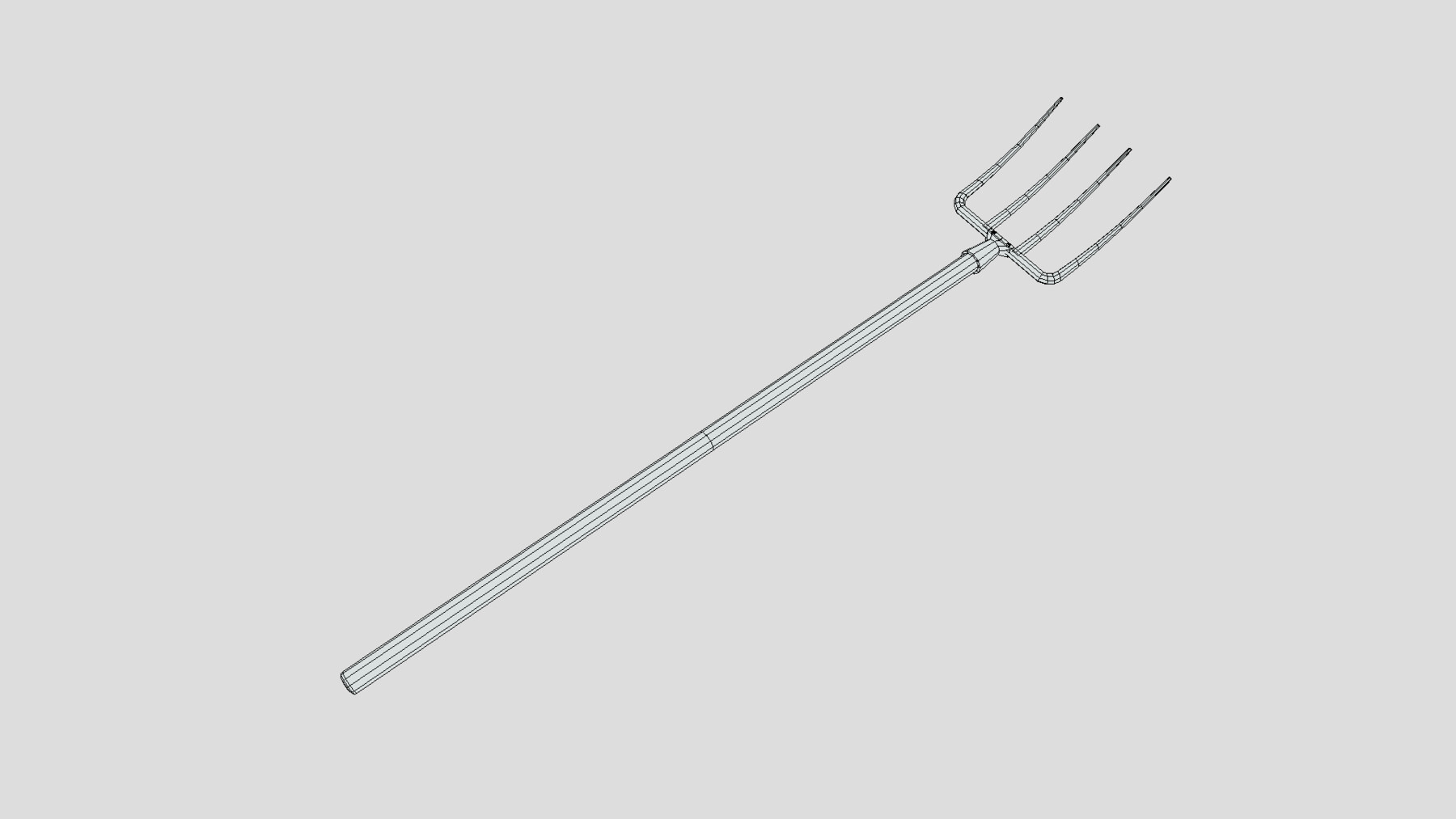 ArtStation - Low Poly Cartoon Pitchfork | Game Assets