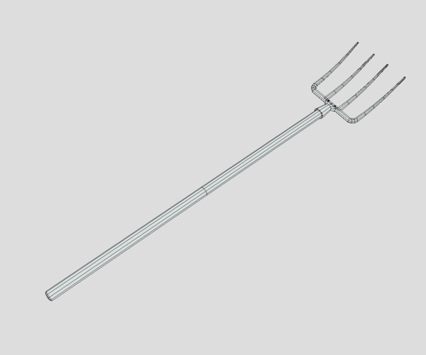 ArtStation - Low Poly Cartoon Pitchfork | Game Assets