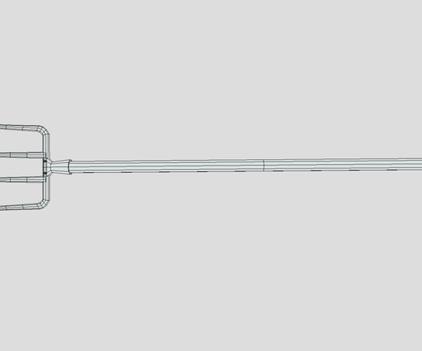 ArtStation - Low Poly Cartoon Pitchfork | Game Assets