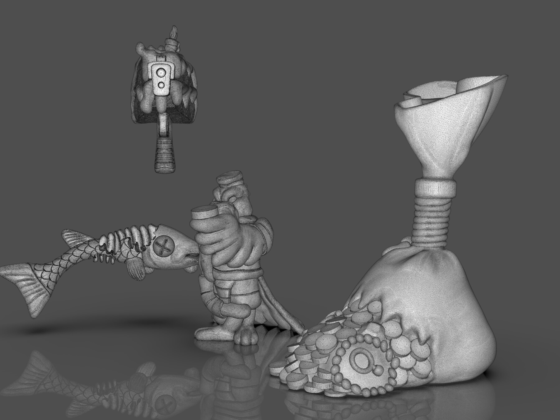 ArtStation - TMNT Scratch The Cat Accesories | Resources