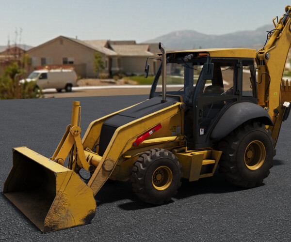 ArtStation - Backhoe | Game Assets