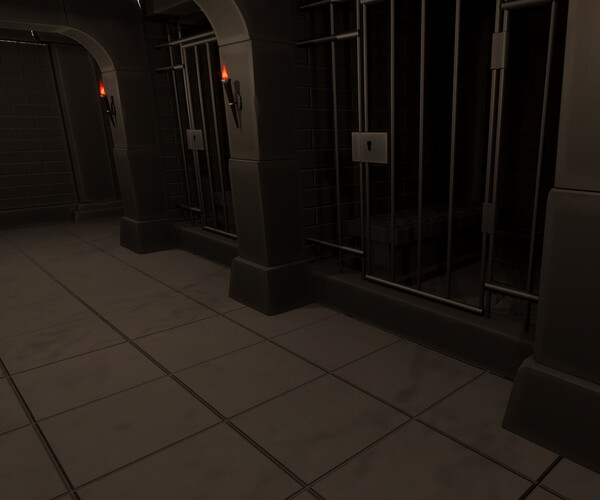 ArtStation - Stylized Fantasy Prison Level Construction Kit PBR HDRP ...