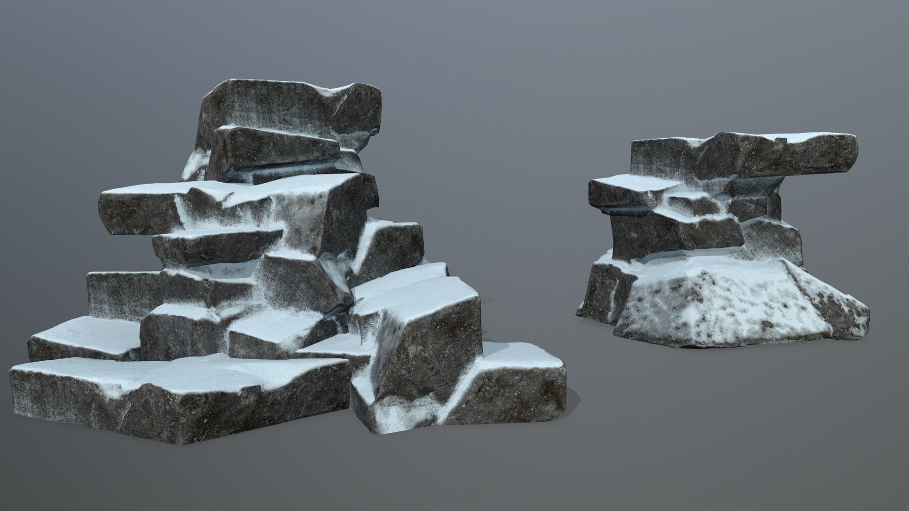 ArtStation - snow rocks | Game Assets