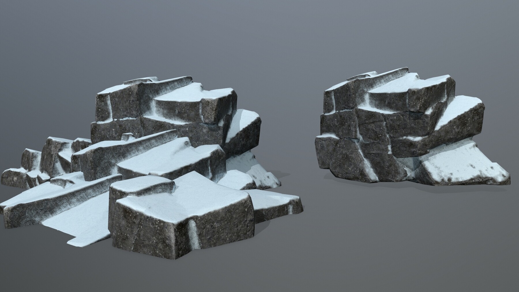 ArtStation - snow rocks | Game Assets
