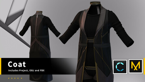 ArtStation - Cyberpunk Coat | Game Assets