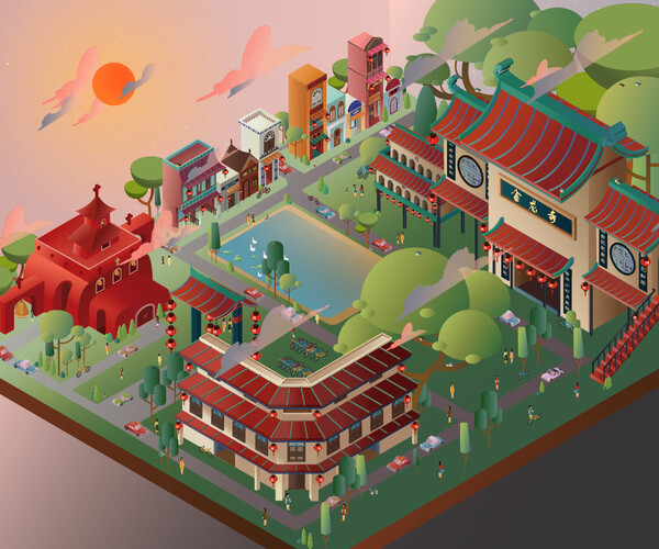 ArtStation - ISOMETRIC CITY | Artworks