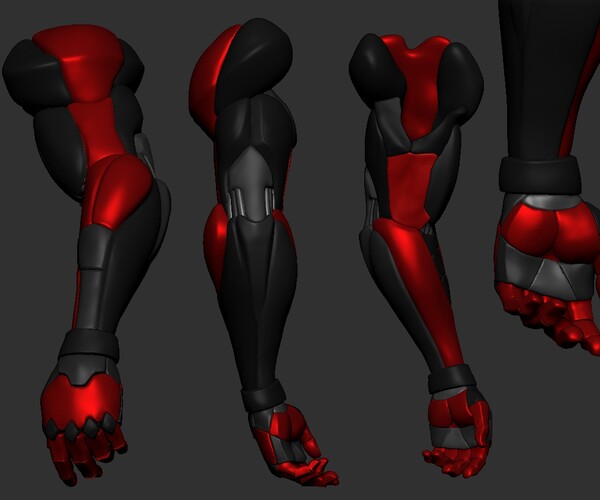 ArtStation - Cyborg Arm - Basemesh | Resources