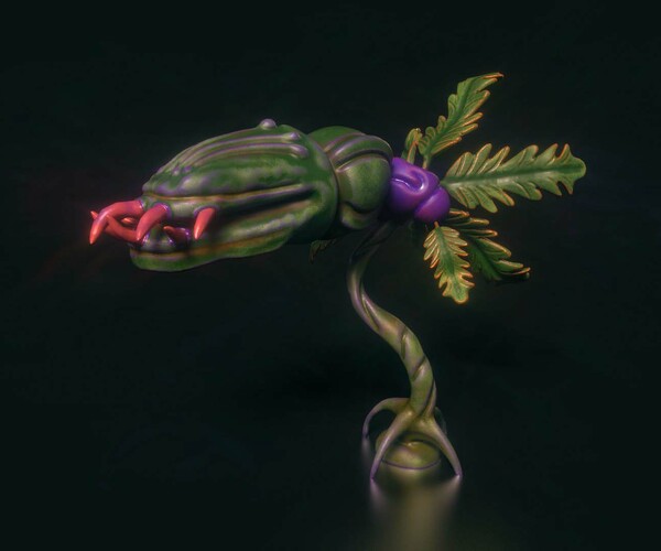 ArtStation - Fantasy plants pack - scifi flower 3D MODEL | Game Assets
