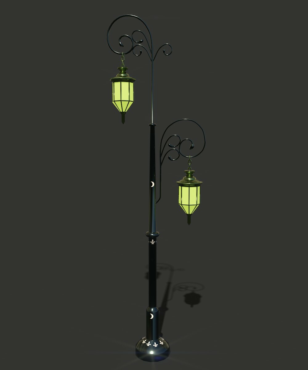 ArtStation - Street Lamp 4 | Game Assets