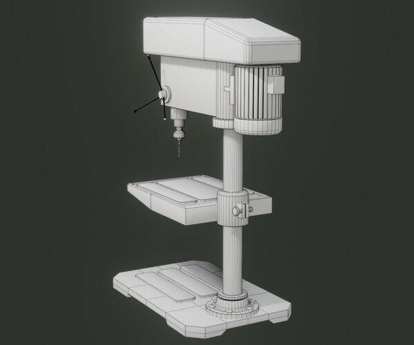 ArtStation - Drilling Machine - Low Poly - Game Ready - PBR | Resources