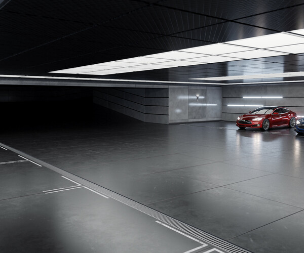 ArtStation - Modern Underground Car Garage | Resources