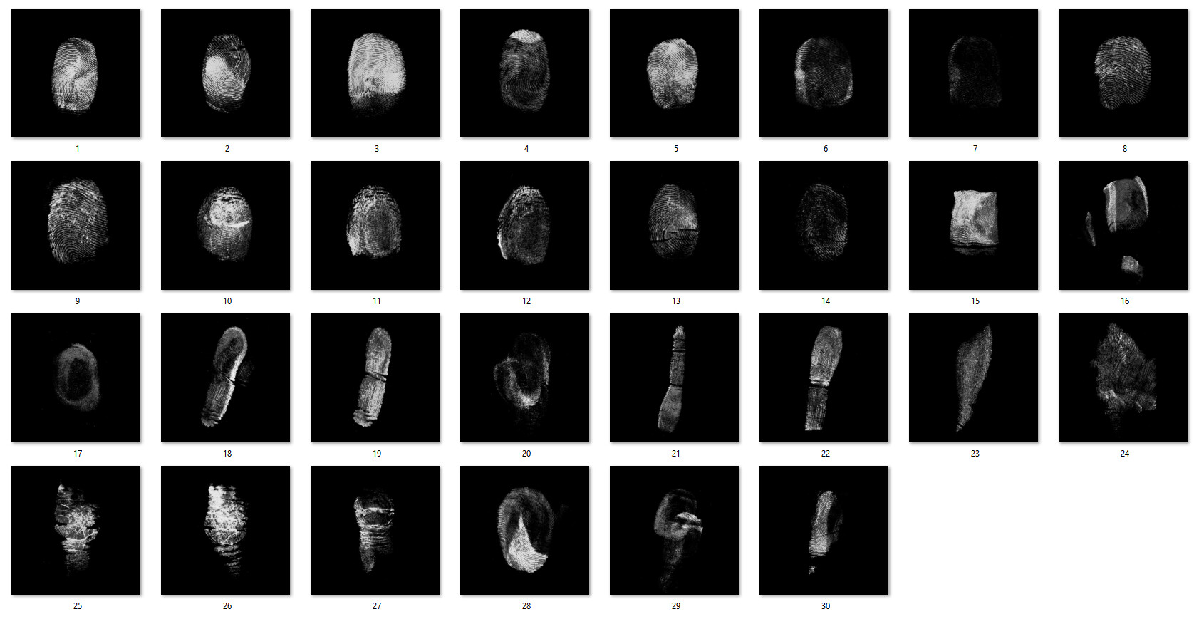 ArtStation - 30 Alpha Pack - Fingerprints vol.1 | Brushes