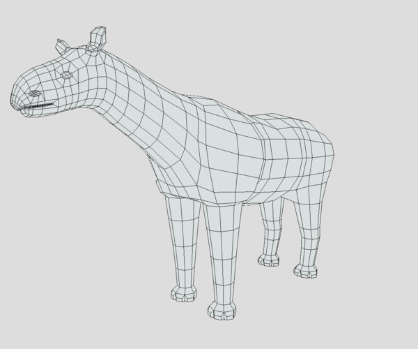 ArtStation - Low Poly Cartoon Paraceratherium | Resources