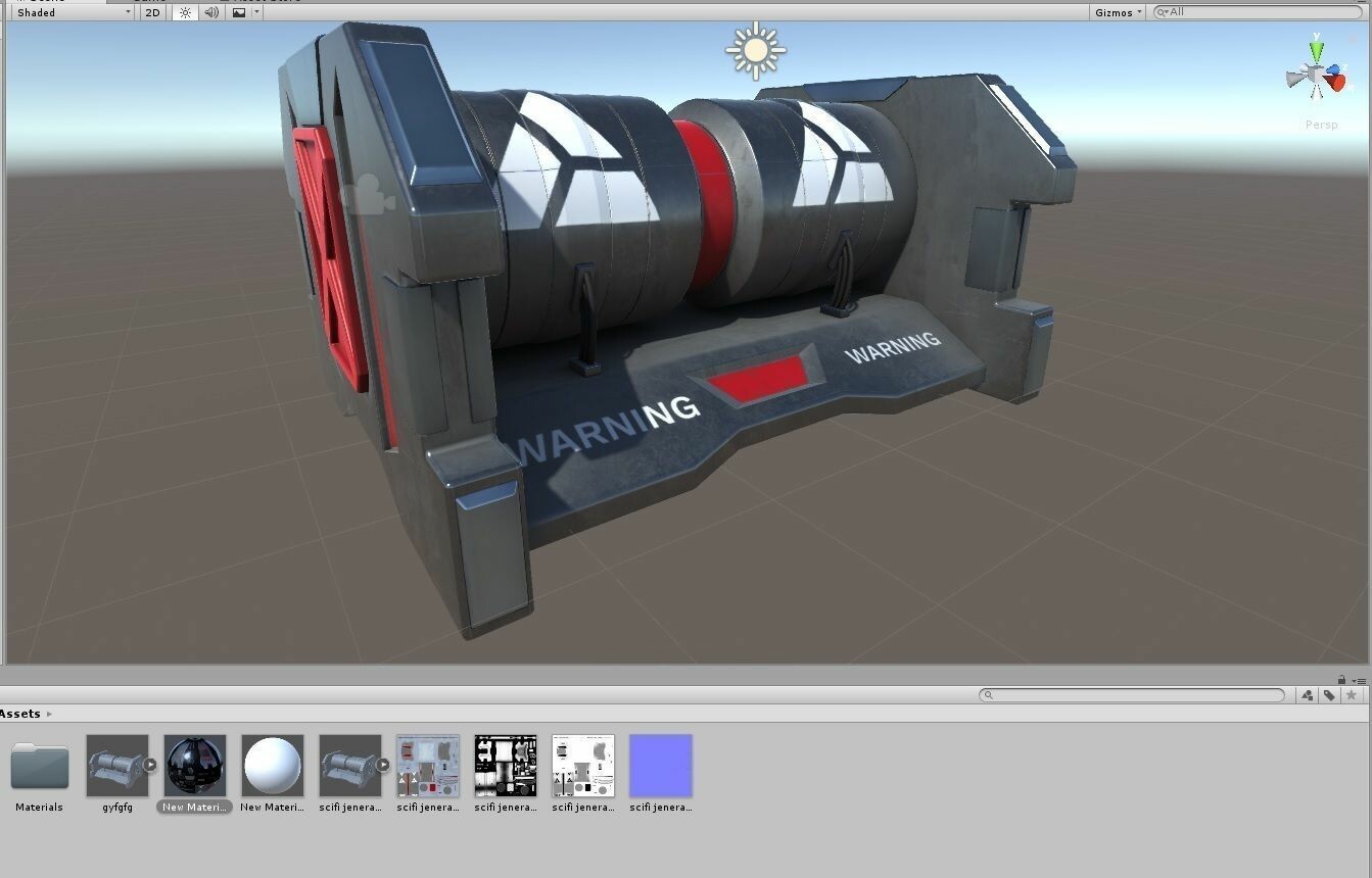ArtStation - Sci-Fi Generator V1 3D Game Ready Model | Game Assets