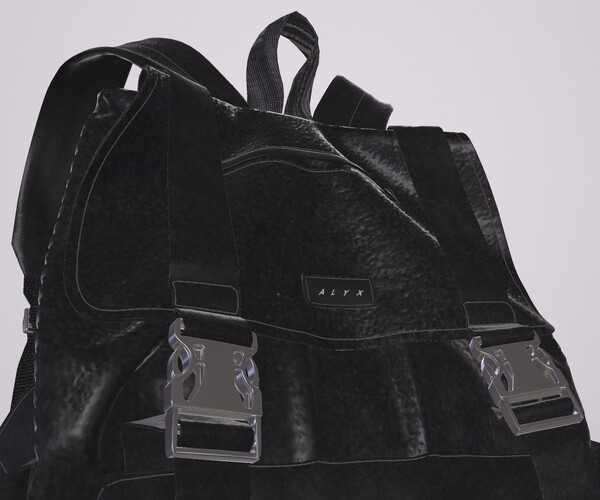 ArtStation - ALYX LEATHER BACKPACK low-poly | Game Assets