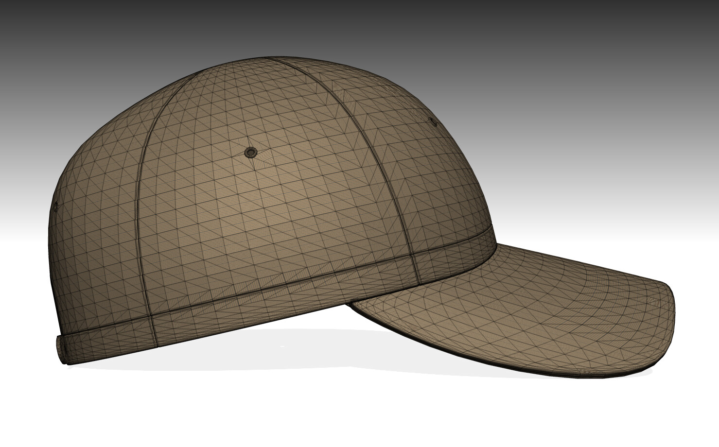 ArtStation - BURBERRY BASEBALL CAP low-poly | Game Assets