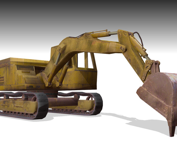 ArtStation - EXCAVATOR low-poly | Game Assets