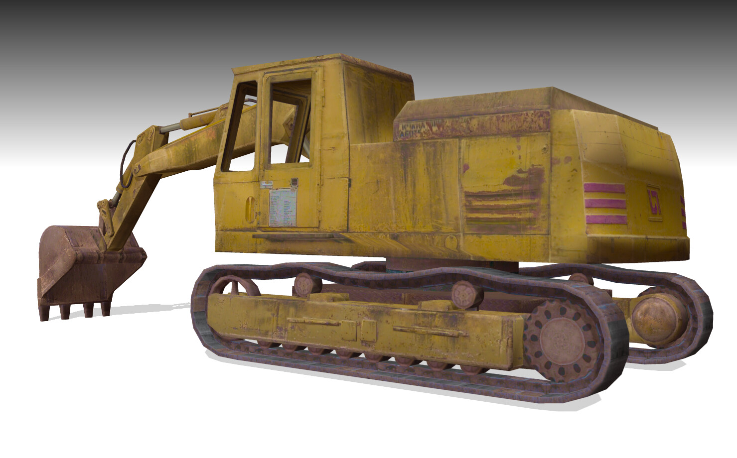 ArtStation - EXCAVATOR low-poly | Game Assets