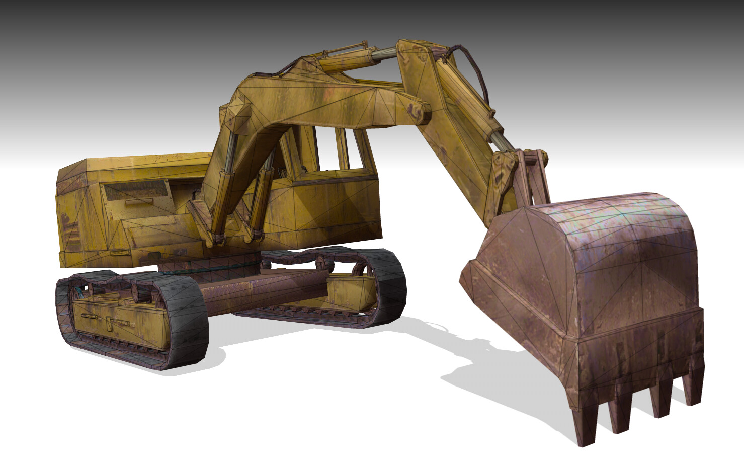 ArtStation - EXCAVATOR low-poly | Game Assets