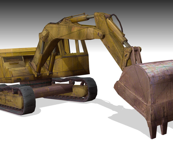 ArtStation - EXCAVATOR low-poly | Game Assets