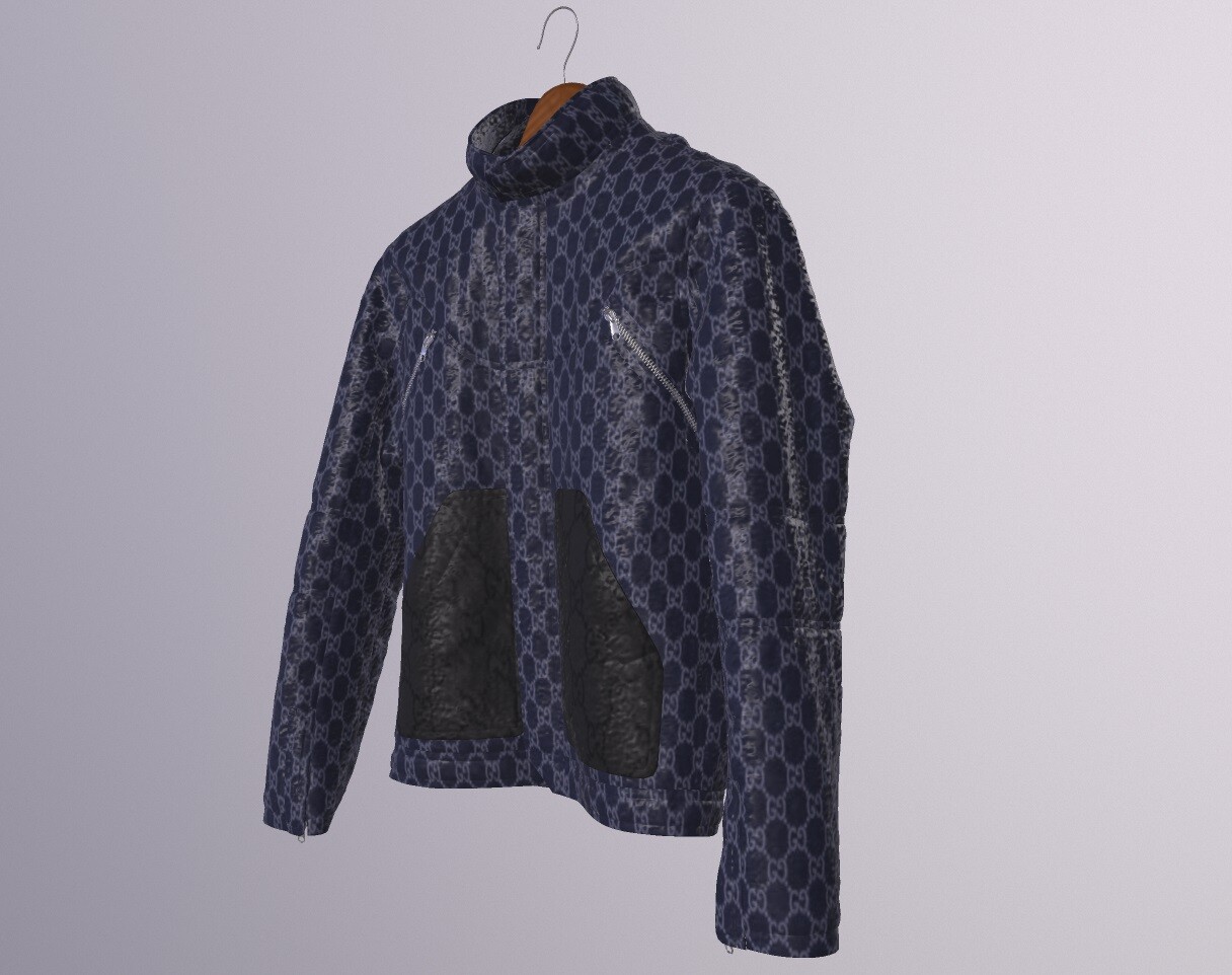 ArtStation - GUCCI LEATHER JACKET low-poly | Game Assets