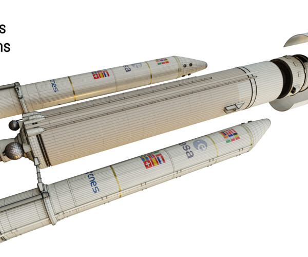 ArtStation - Ariane-5 Rocket | Game Assets