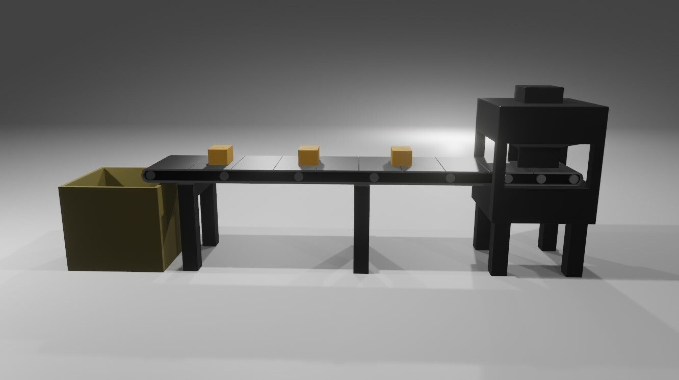 ArtStation - Machine Industrial - Line - Maquina Low-poly 3D model ...