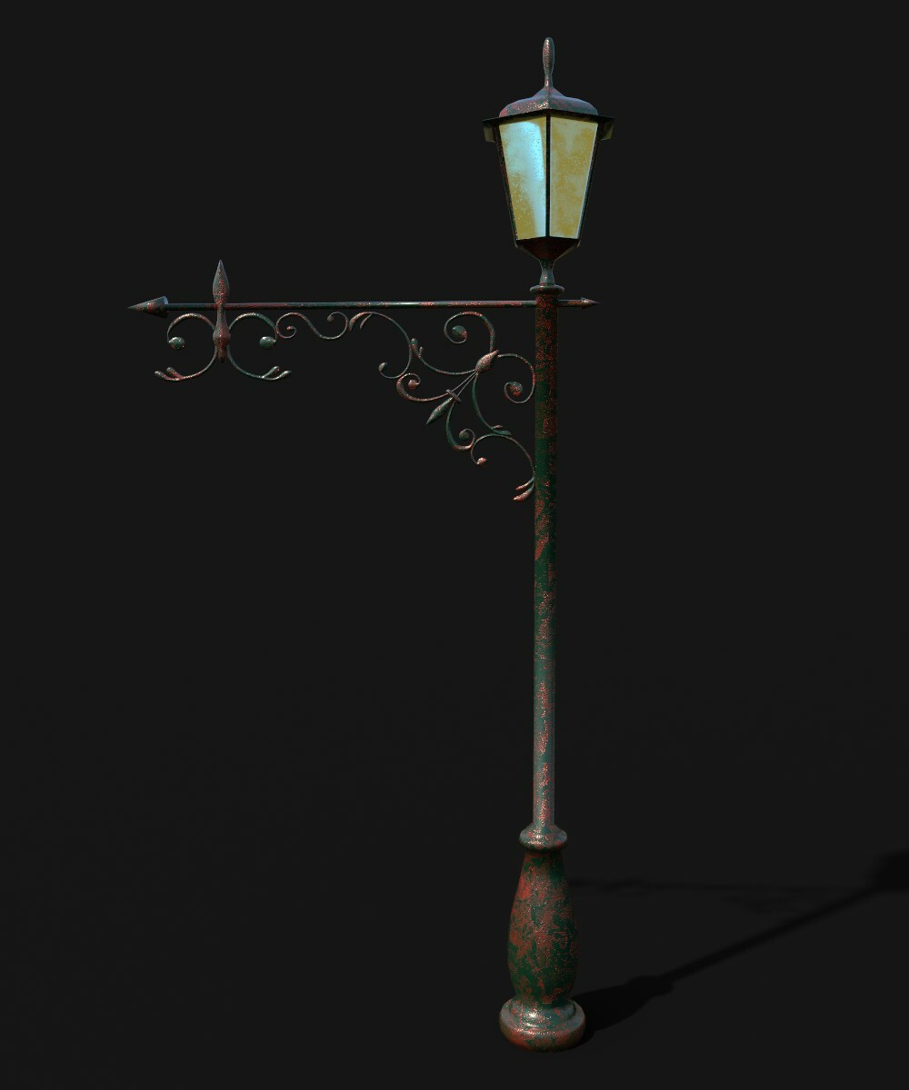 ArtStation - Street Lamp 9 | Game Assets