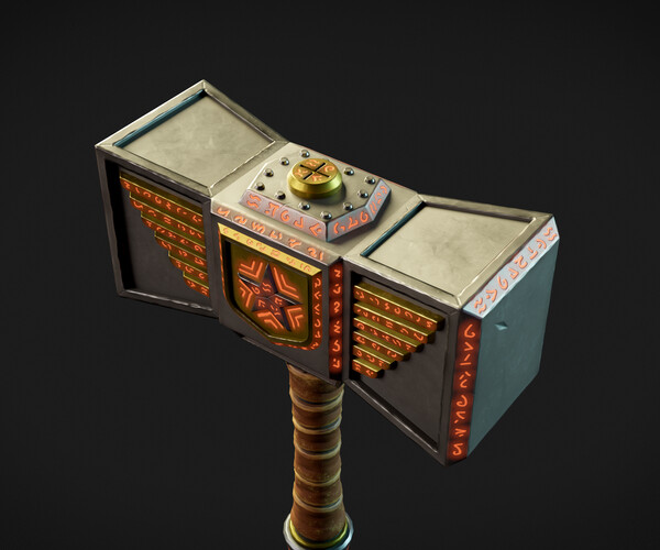 ArtStation - Fantasy hammer | Game Assets