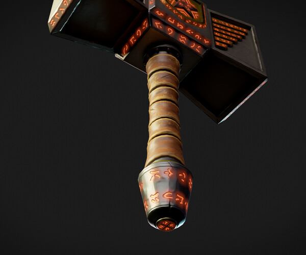 ArtStation - Fantasy hammer | Game Assets