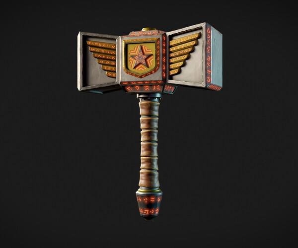 ArtStation - Fantasy hammer | Game Assets