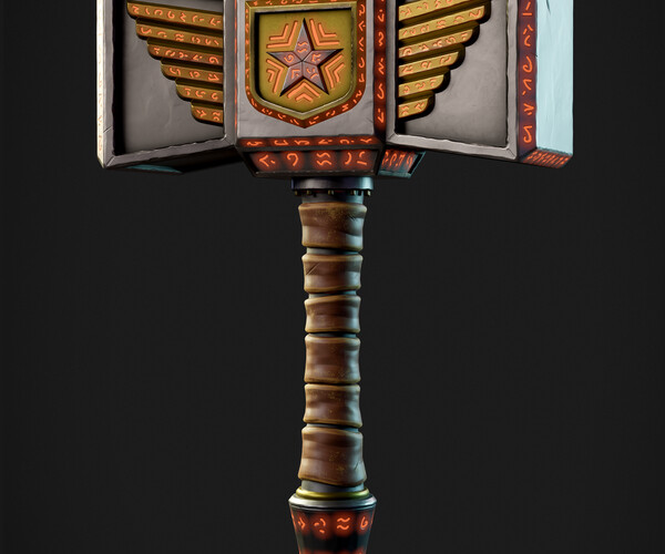ArtStation - Fantasy hammer | Game Assets