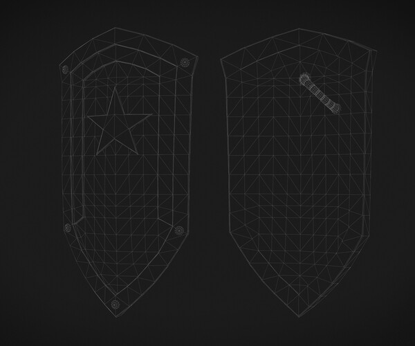 ArtStation - Fantasy shield | Game Assets